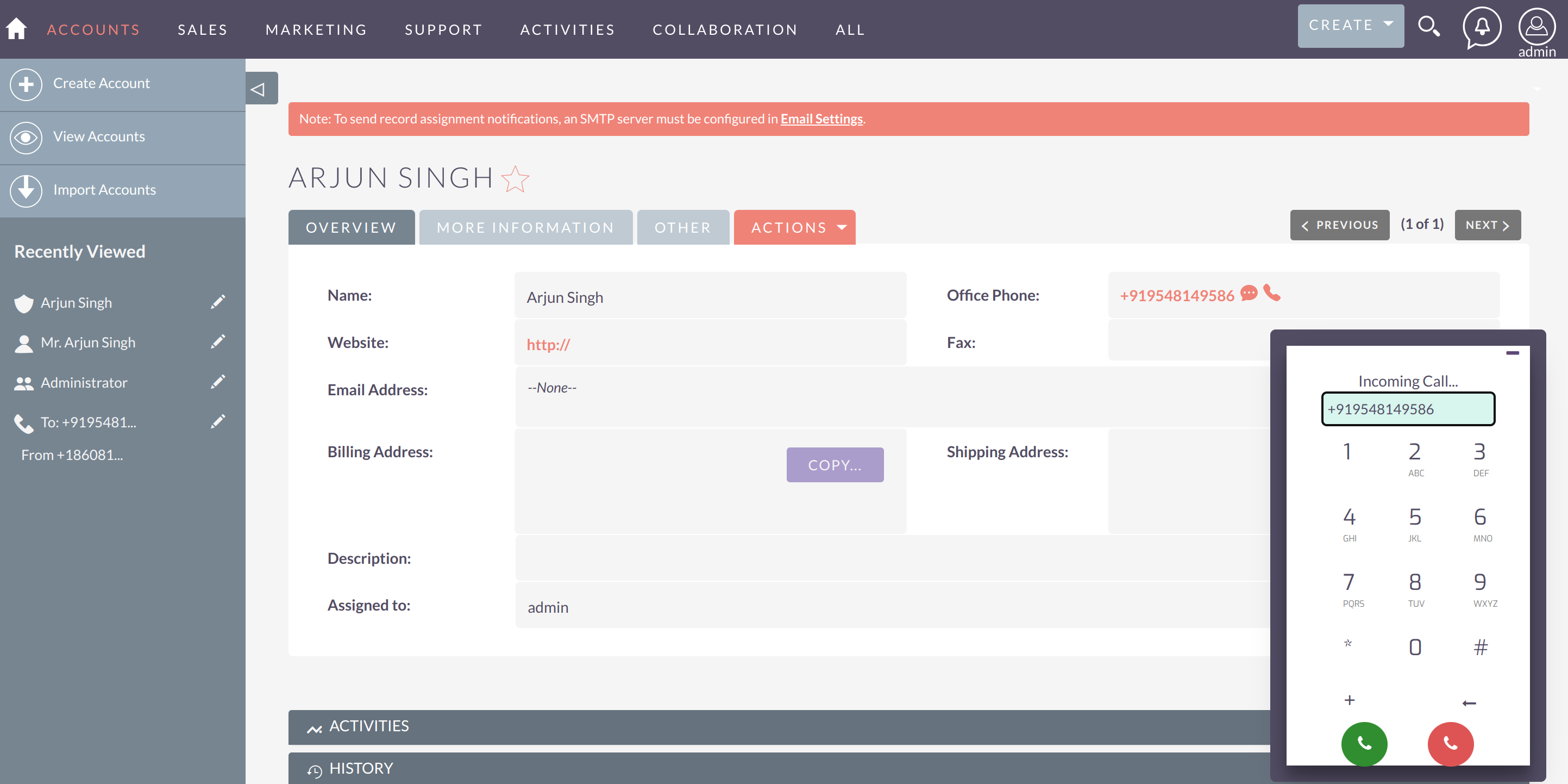 Start and Receive Twilio Calls Directly in SuiteCRM